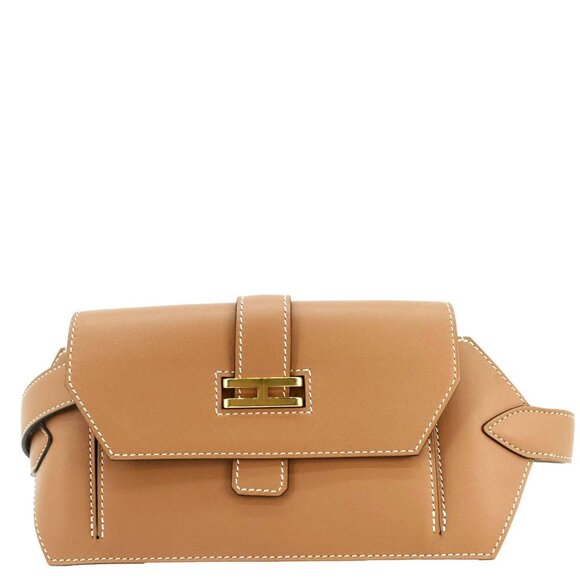 Hermes | Bags | Hermes Elan Leaher Pocket Belt Bag Brown | Poshmark